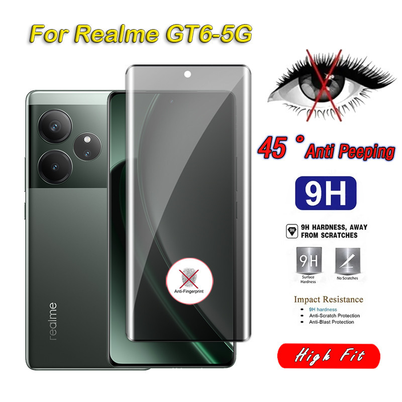 1-3 Pcs Filme Frontal De Vidro Curvo Para Realme GT 6 RealmeGT6 Real me ...
