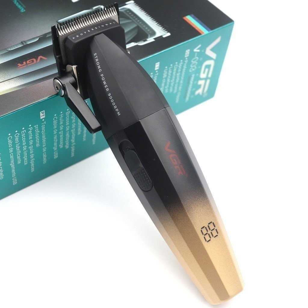 VGR V-003 Profissional Cabelo Clipper 9000 RPM Lâmina De Cerâmica ...
