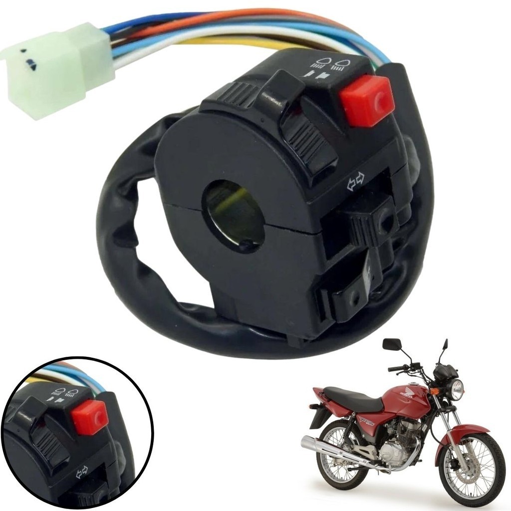 Punho Chave De Luz Cg Titan 125 Ks 2000 A 2004 Mod Original | Shopee Brasil