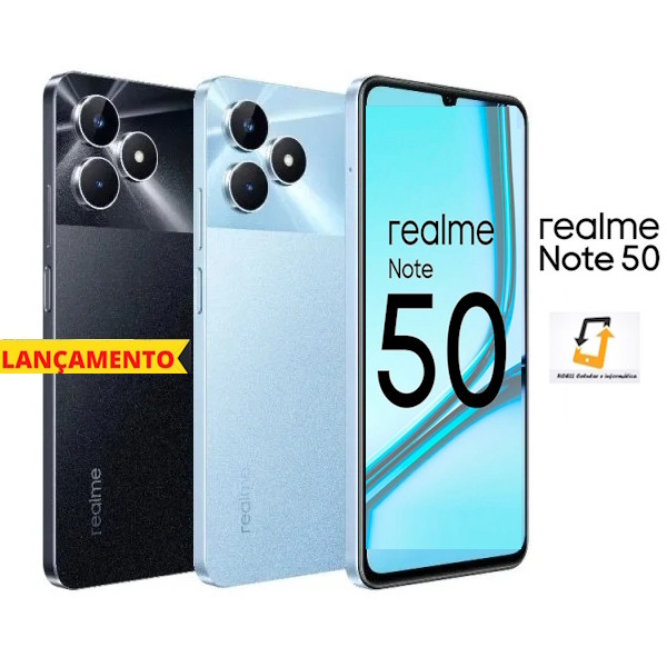 Realme Note 50 Dual Sim 128GB/4GB RAM ou 64GB/3GB RAM Sistema Global ...