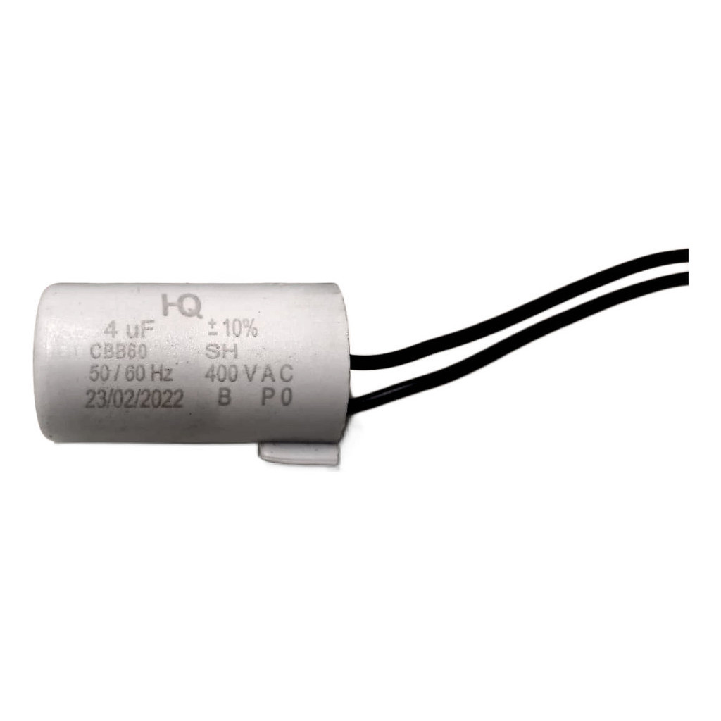Capacitor Cbb60 4uf 400vac 2 Fios Para Ventilador | Shopee Brasil
