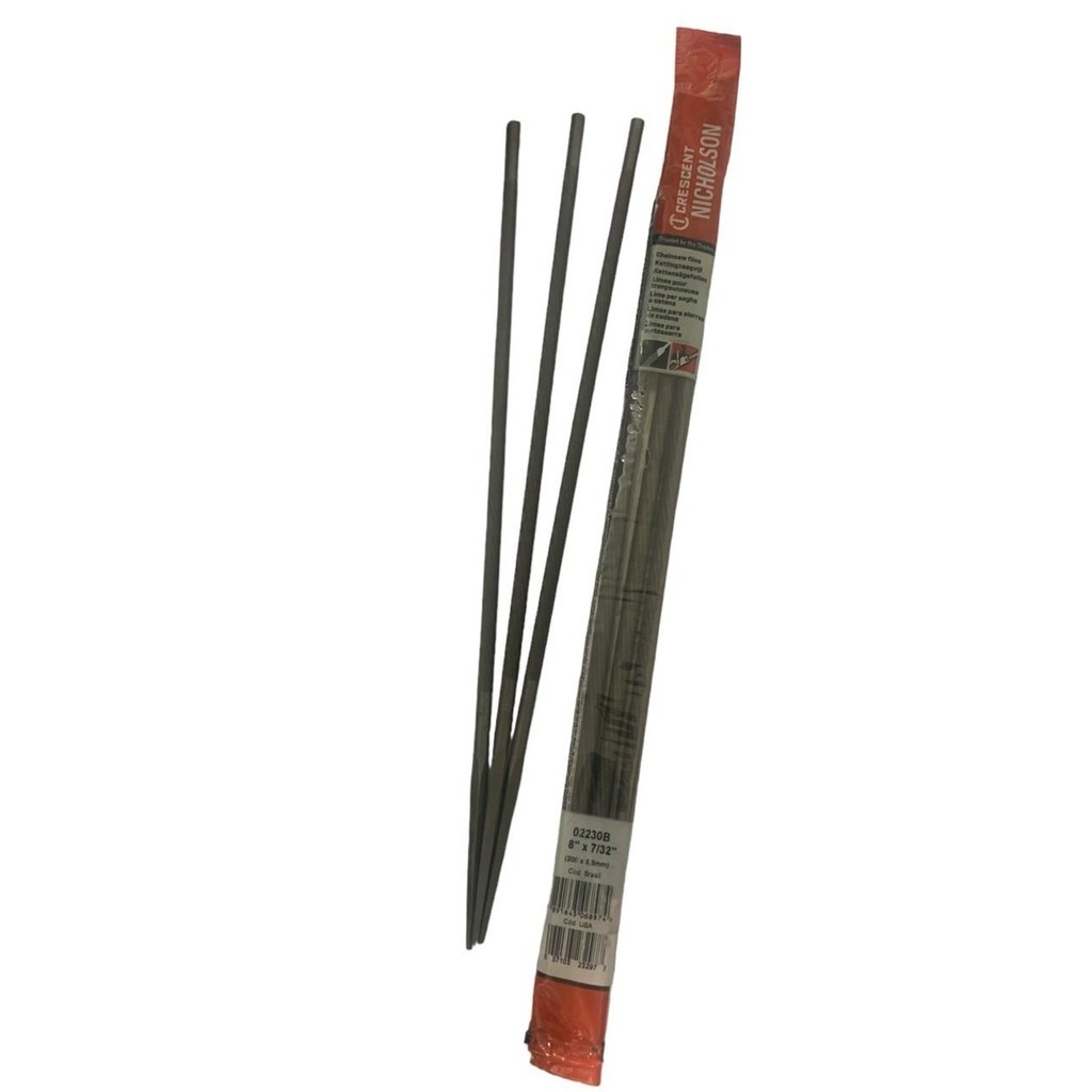 kit 3 Limas amolar Afiar Motosserra 8x7/32 Grossa Nicholson | Shopee Brasil