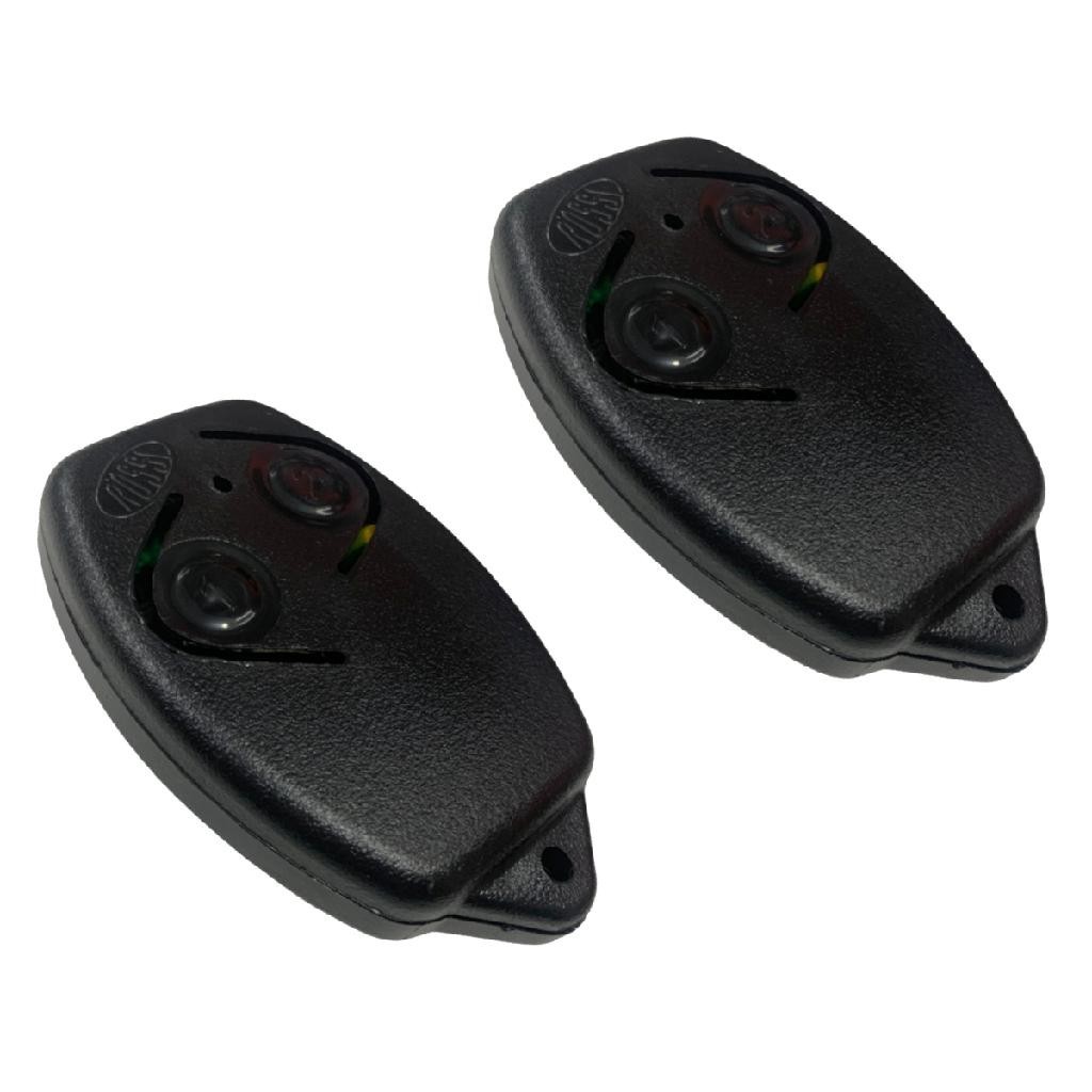 Kit 2 Controle Remoto Portão Elétrico Rossi HCS 433Mhz Preto | Shopee ...