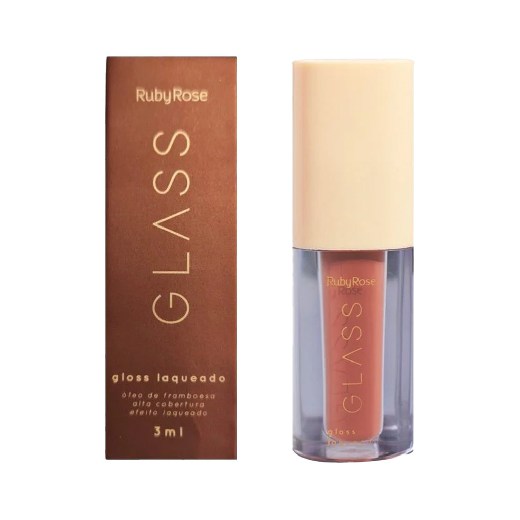 Gloss Laqueado Ruby Rose Glass com Óleo de Framboesa | Shopee Brasil