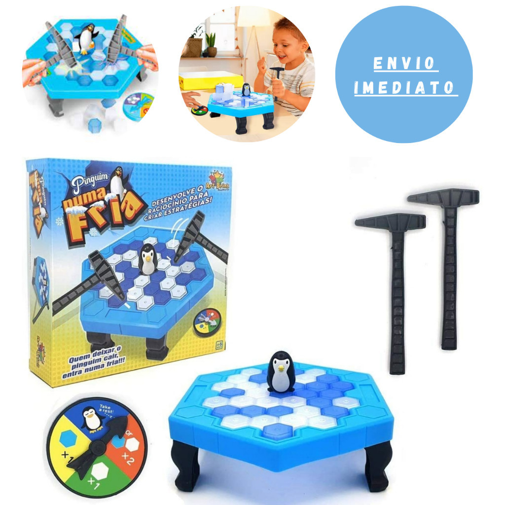 Jogo Quebra Gelo Pinguim Com Martelo Que Quebra Blocos de Gelo Jogos De ...