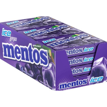 Drops Mentos Ice Uva Van Melle Com 12 Unidades De 24,1g | Shopee Brasil