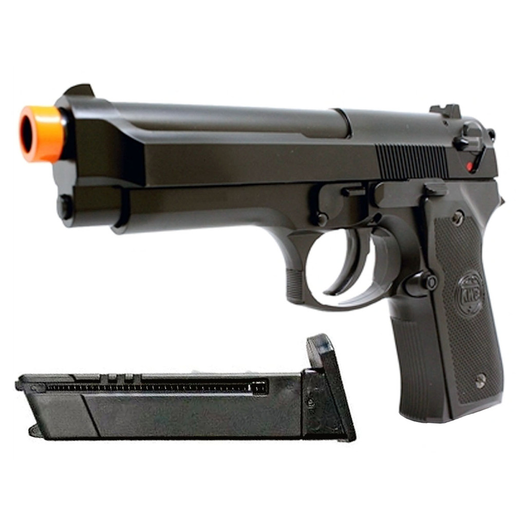 Airsoft Pistola Spring Mola KWC M92 Beretta Pt92 Réplica 6mm Arminha de Plástico | Shopee Brasil