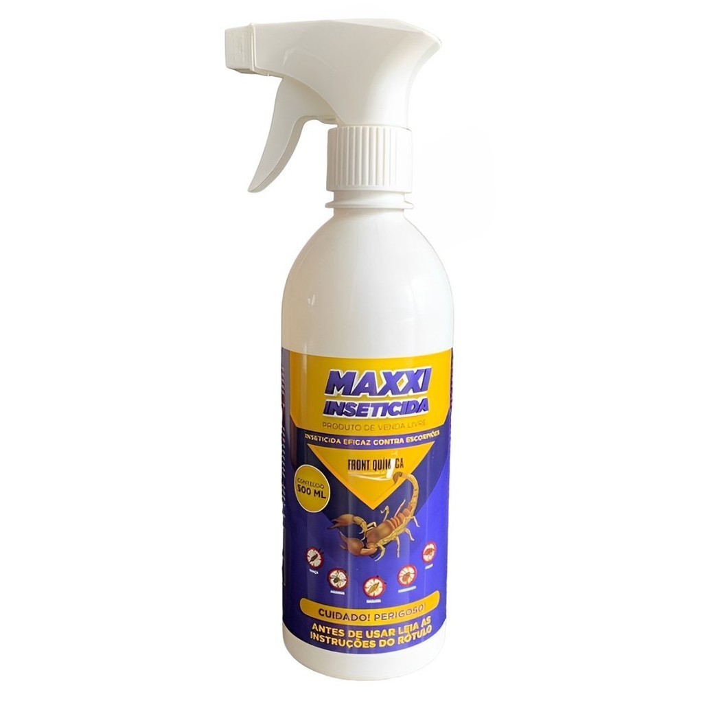 Maxxi Inseticida 500ml Mata Escorpiao Aranha Barata Traça | Shopee Brasil