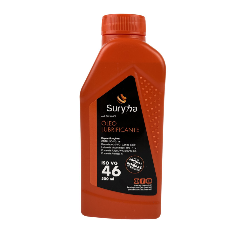 Oleo Lubrificante Bomba Vácuo Iso Vg 46 500ml Suryha | Shopee Brasil