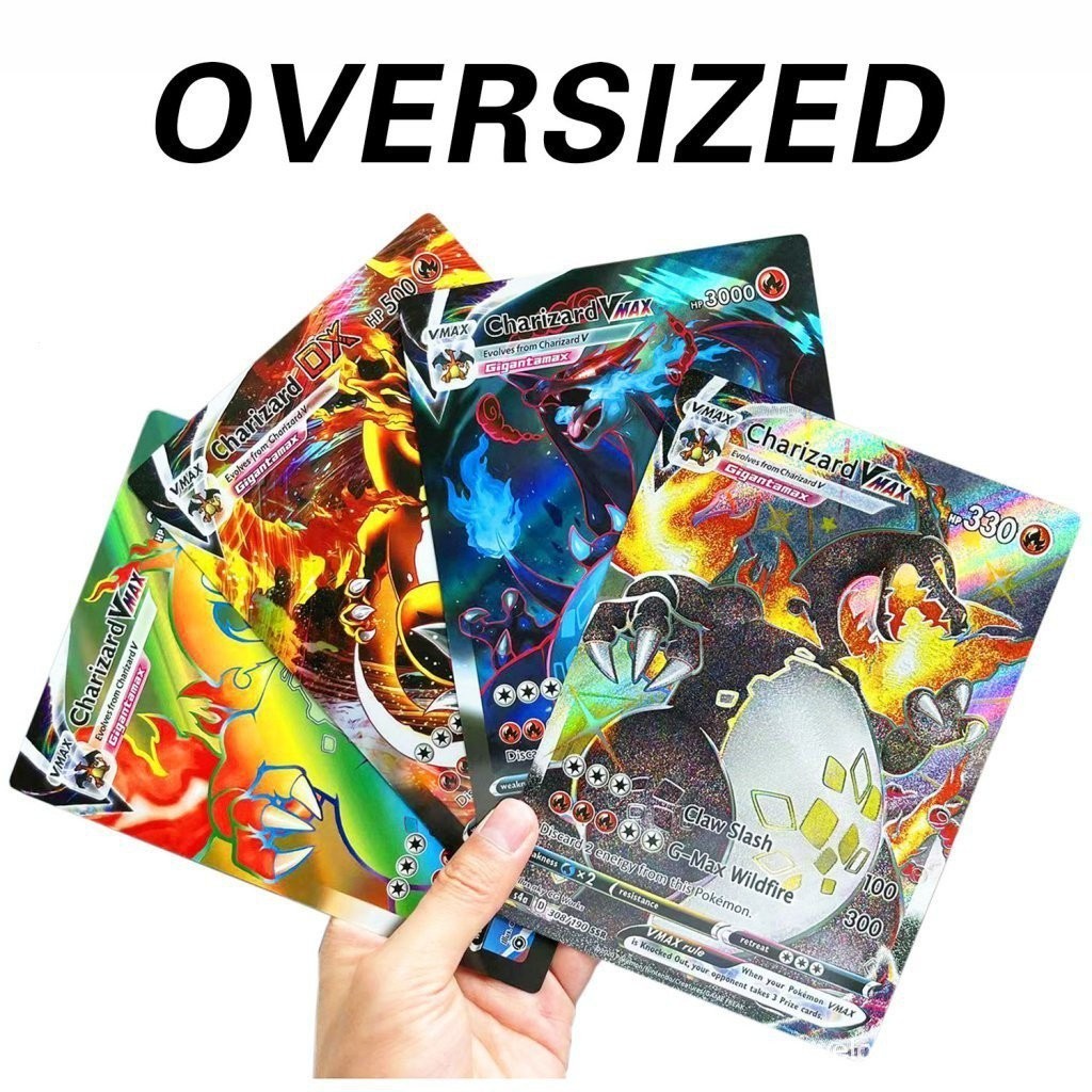 Super grande pokemon 12 cartas Vmax Vstar GX letras gigantes 17.5*12 ...