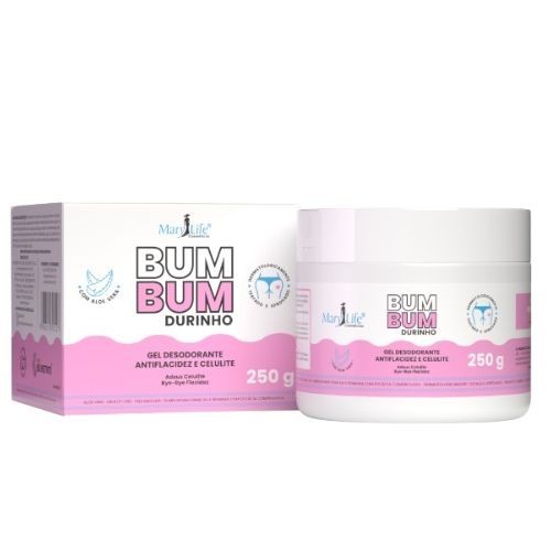 Gel Antiflacidez e Celulite Bumbum Durinho 250G - Mary Life | Shopee Brasil
