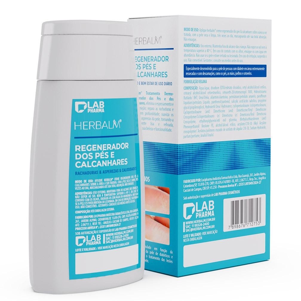 Regenerador Hidratante de Calcanhar Herbalm 150g | Shopee Brasil