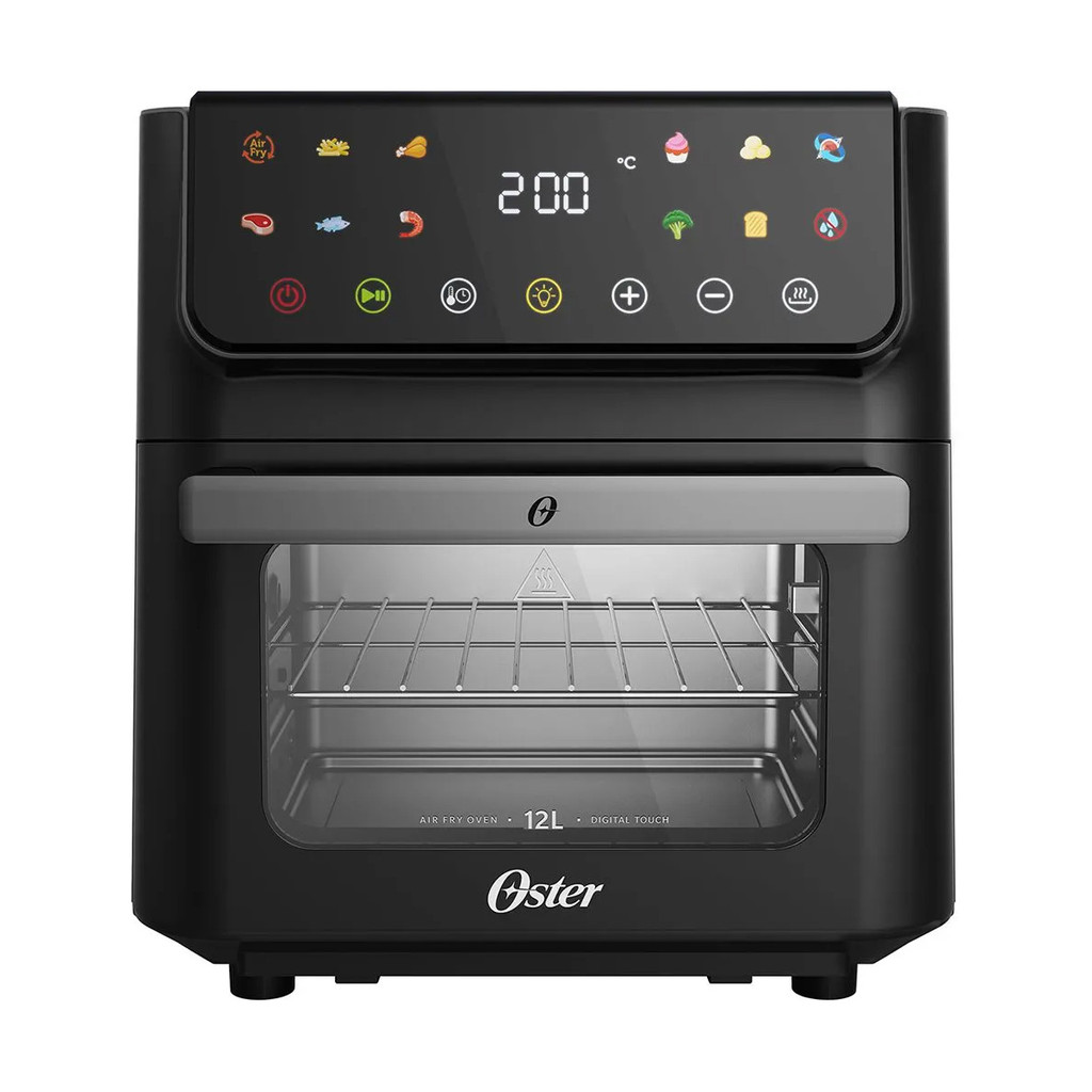 Fritadeira Elétrica Air Fryer Oven Oster OFRT790 Color Touch 12 Litros 127v Painel Digital 12 ...
