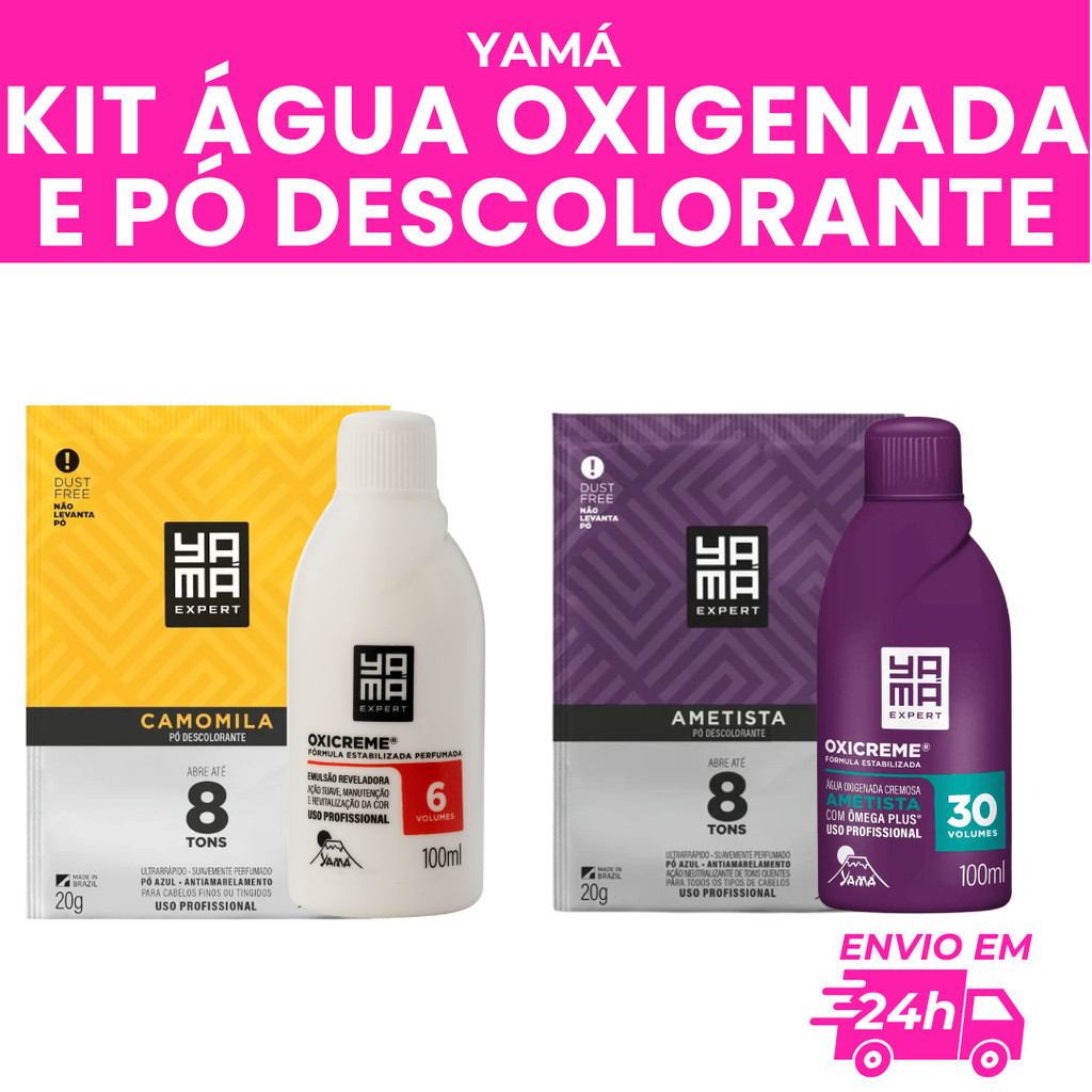 KIT PÓ DESCOLORANTE 20G E OX CREME 100ML YAMÁ | Shopee Brasil