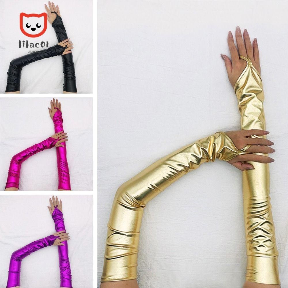 LILACUVOE Luvas De Couro Elasticidade Quente De Inverno Sólida Cor Show ...
