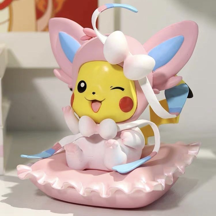 2024 Pokémon Figura Pokemon COS Eevee Bonitos Ornamentos de mesa ...