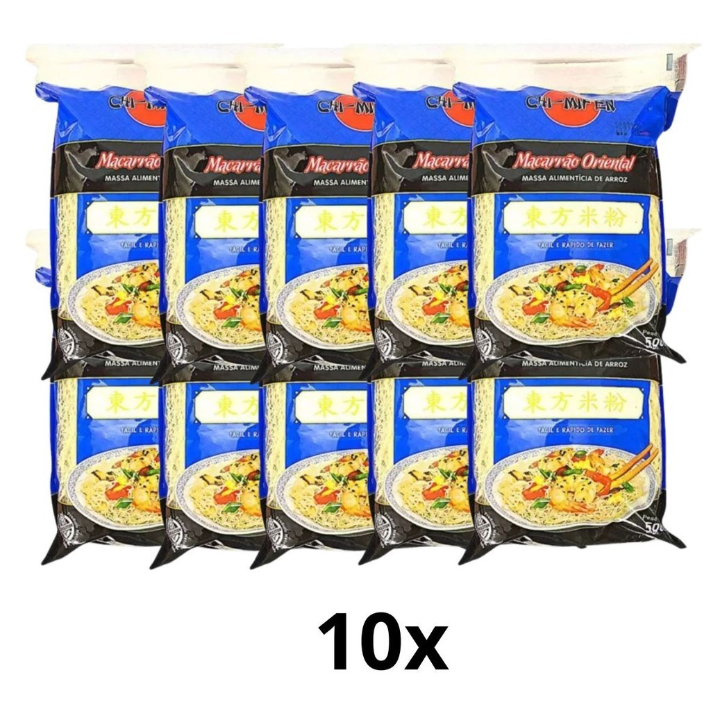 Kit C/ 10 Macarrão de Arroz Bifum 500g Chi-Mifen | Shopee Brasil