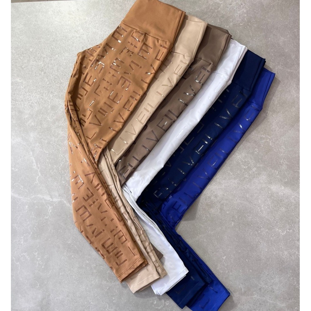 Calça Leg Move Letras, para atividades físicas em geral. | Shopee Brasil