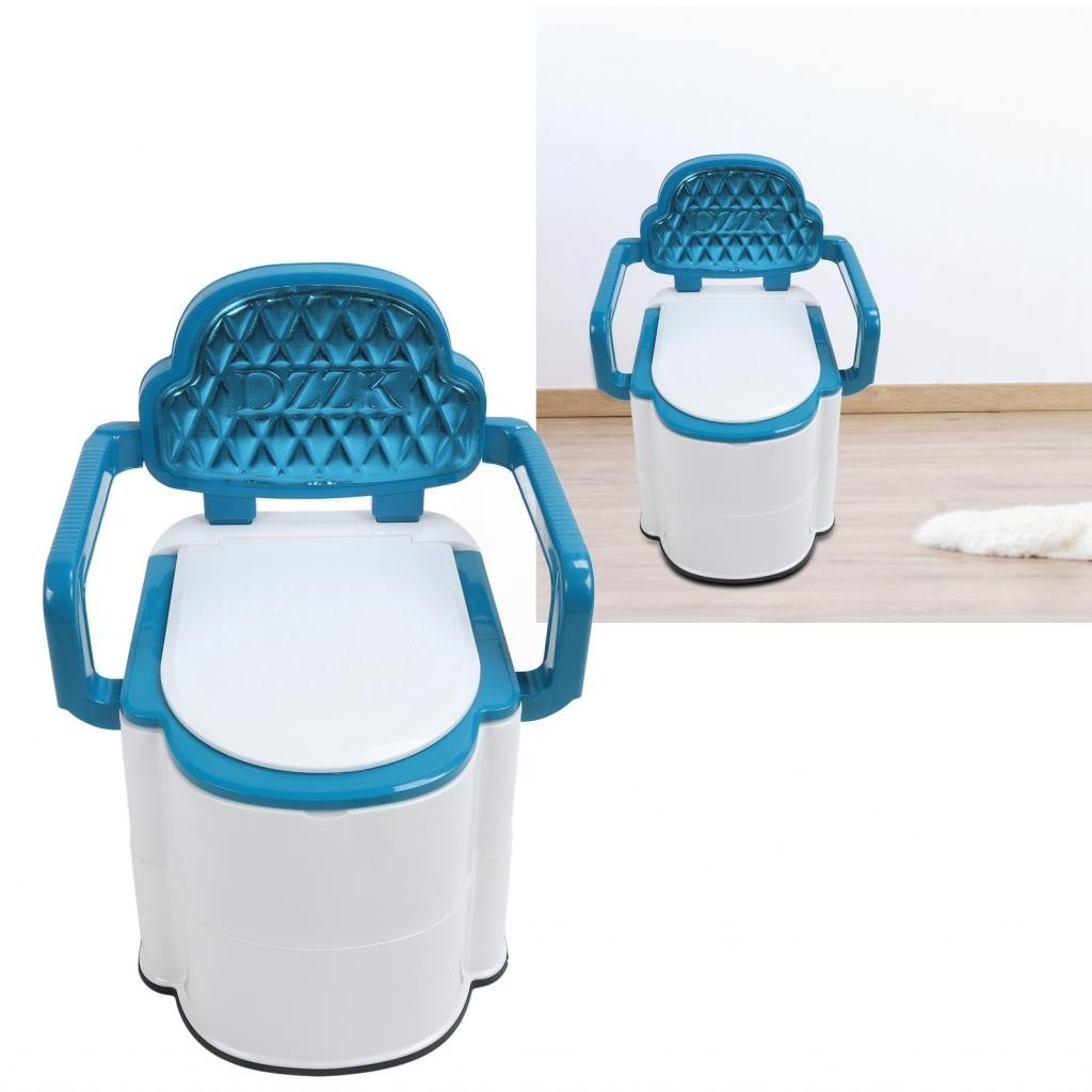 Hyhyhy Bedside Commode Odor Control Soft Backrest Chair for Toilet Slip ...