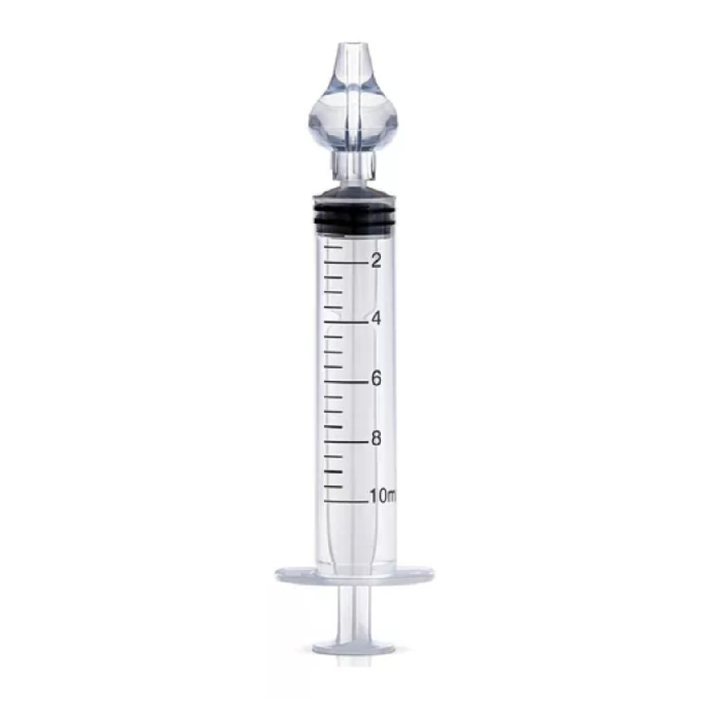 Seringa Aspirador Nasal Com Ponta De Silicone 10 ml Unissex Nariz Limpo ...