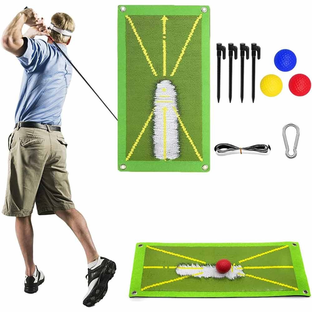 Multi-Function Mini Golf Swing Trainer Golf Hitting Chipping Training ...