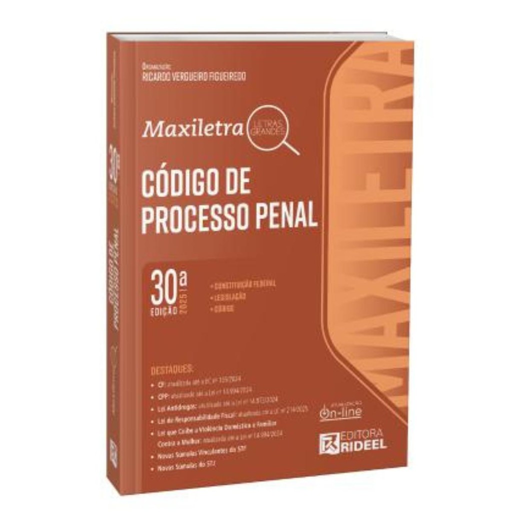 Código de Processo Penal - Maxiletra - CPP 2025 Rideel | Shopee Brasil