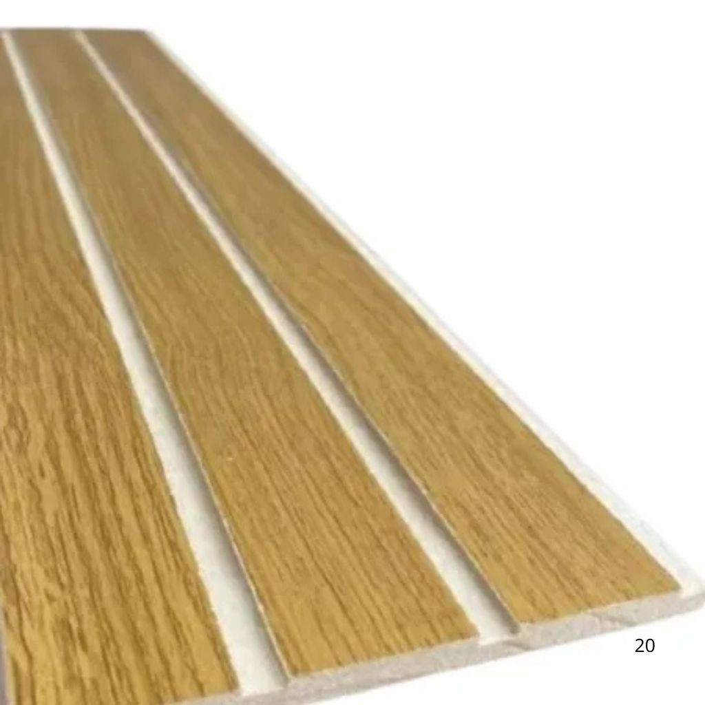 20 Revestimento Painel De Parede Ripado Decorativo MDF 45x11 | Shopee ...