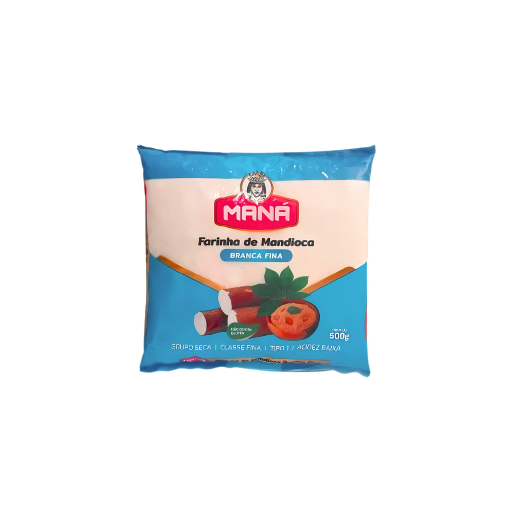 Farinha de Mandioca 500g Maná Varejo (1 UNIDADE) | Shopee Brasil