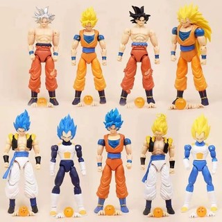 Bonecos Dragon Ball Super 15 cm Articulados Goku Instinto/Vegeta SSJ ...