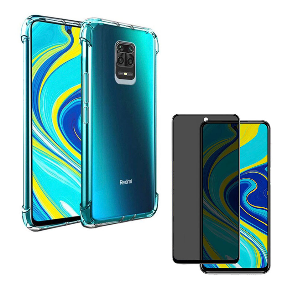 Capa Case Capinha Anti Impacto Para Redmi Note 9s Redmi Note 9 Pro+ Película 3D Privacidade ...