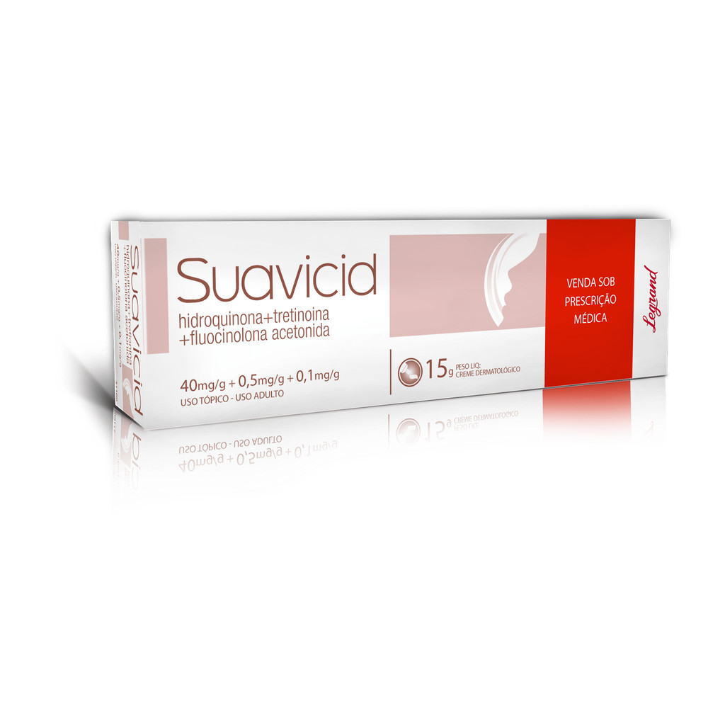 Creme Clareador SUAVICID 15G Combate e Previne Manchas Espinhas e ...