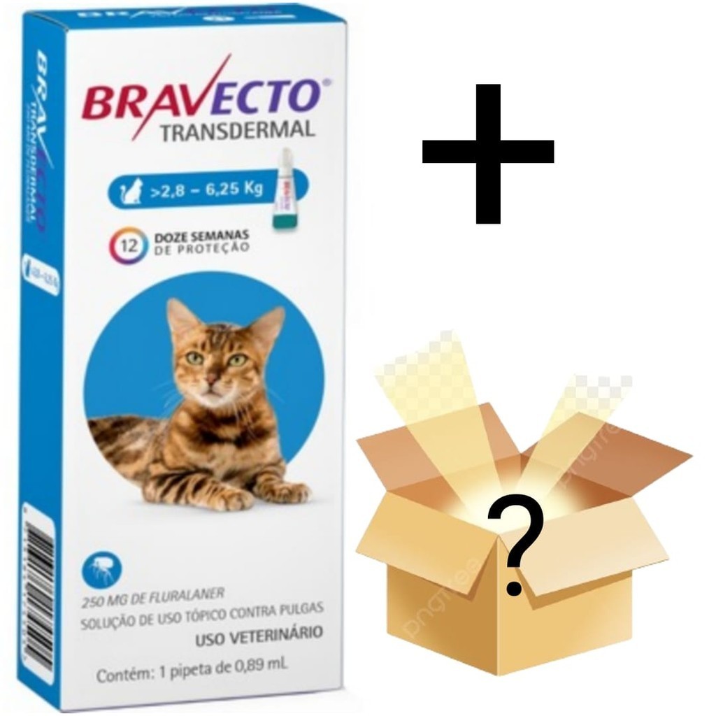 BRAVECTO TRANSDERMAL GATOS MSD 2,8 - 6,25 KG | Shopee Brasil