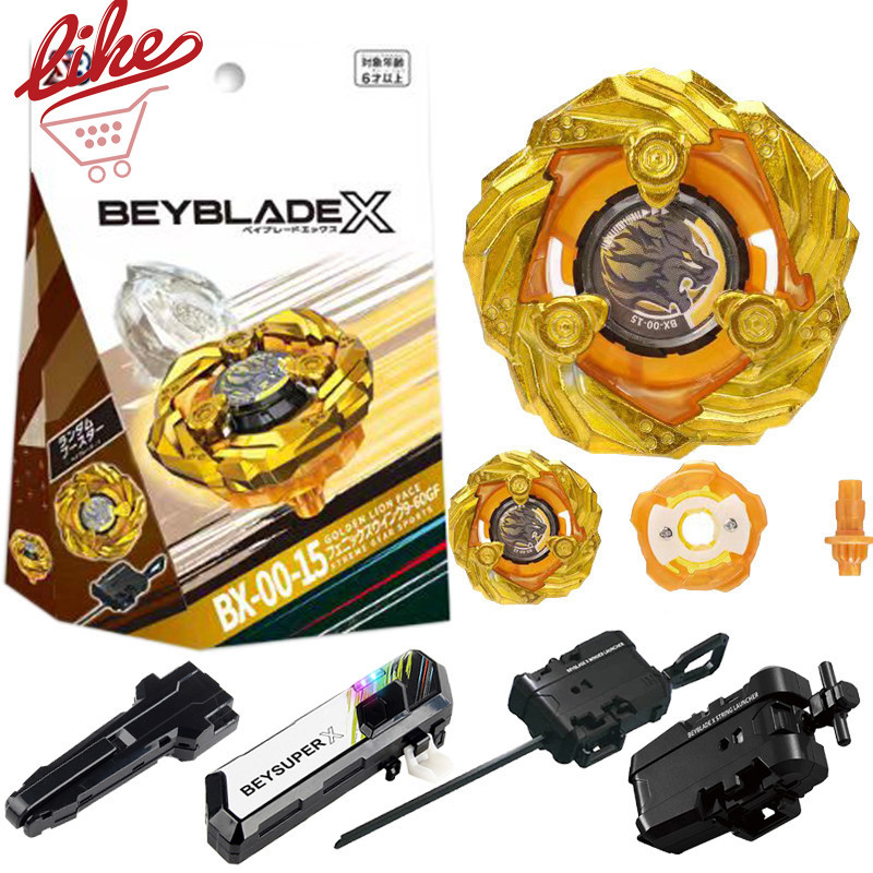 Edição Limitada Beyblade X BX-15 Leon Claw Gold Xtreme Com Conjunto De ...
