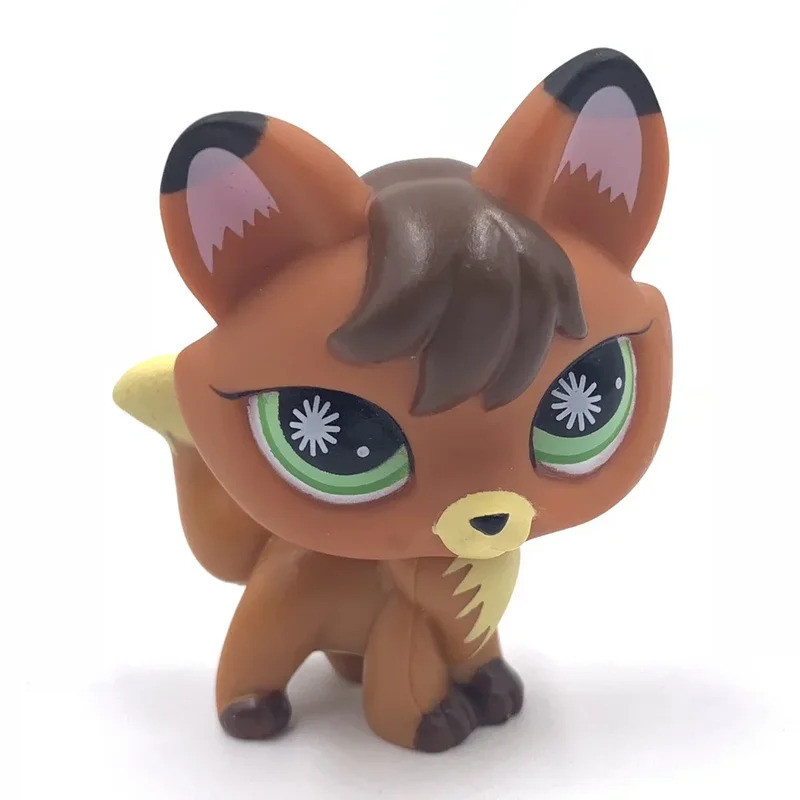 Animal raro Littlest pet shop lps brinquedo #807 Fox marrom com orelhas ...