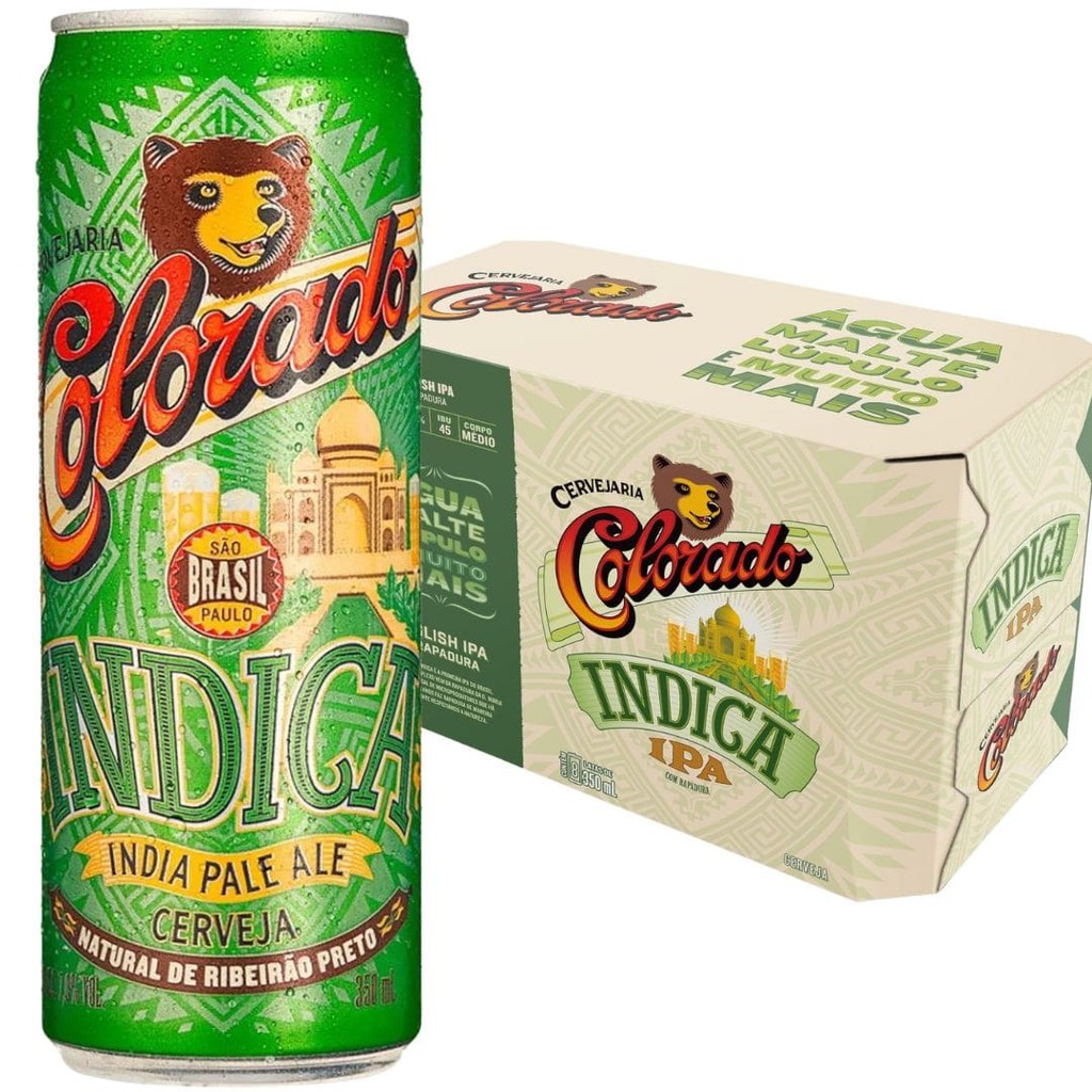 Caixa 8un Cerveja Colorado Indica Lata 350ml India Pale ALE Cerveja IPA ...