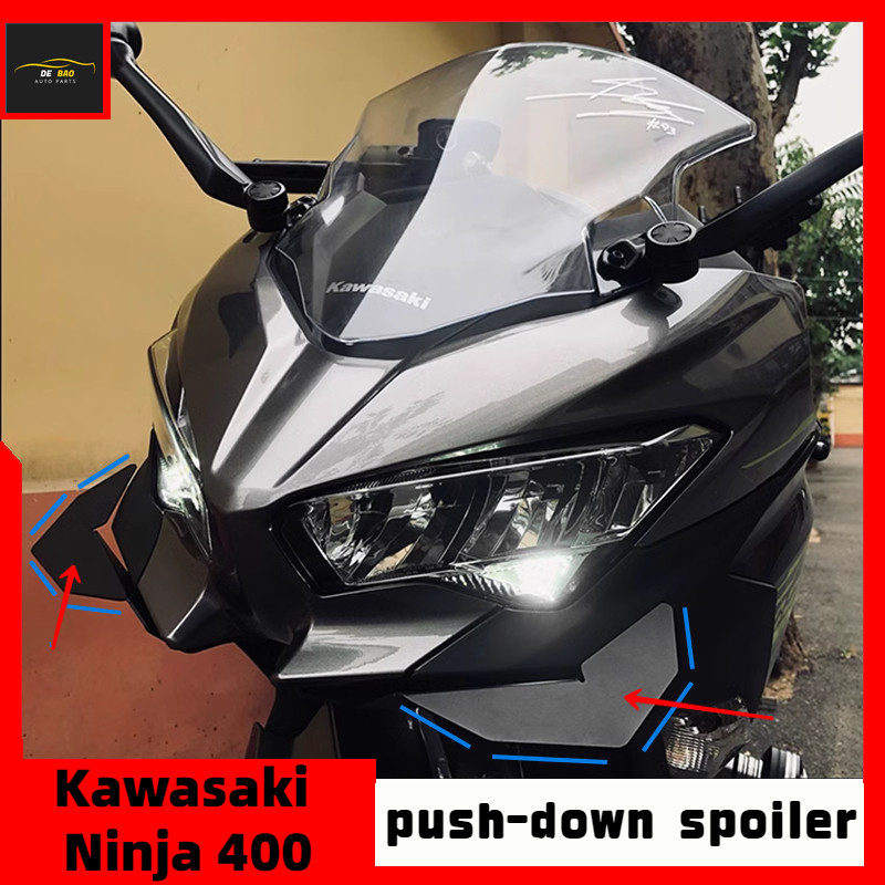 Kawasaki Ninja 400 Acessórios Fixos Para spoiler De Asa De Tubarão Com ...