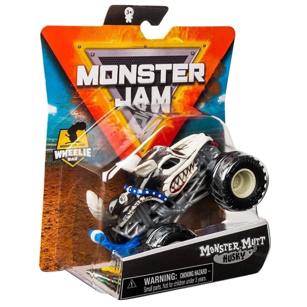 Carro Monster Jam Truck Husky Wheelie Bar 1:64 Sunny 2763 | Shopee Brasil