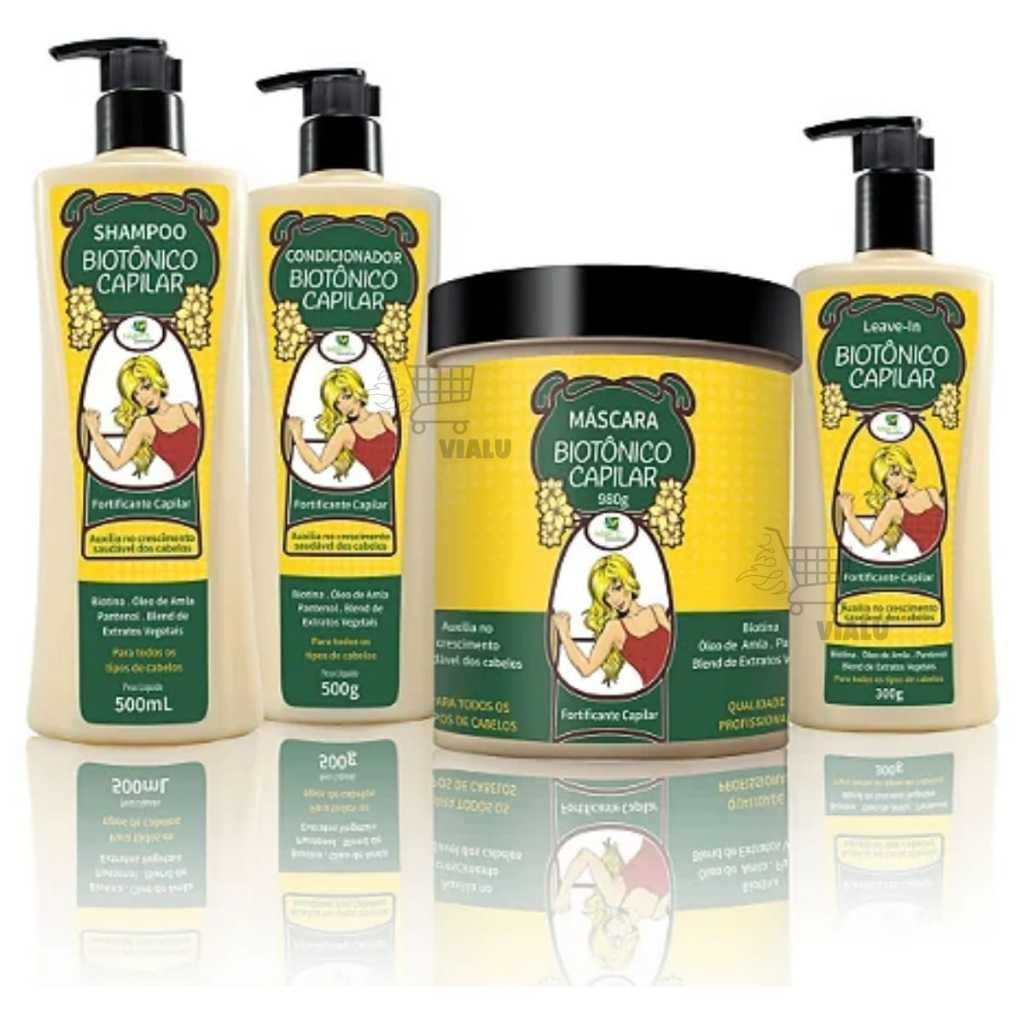 Kit Profissional Biotônico Capilar Habito Sham + Cond + Masc + Leave-in ...
