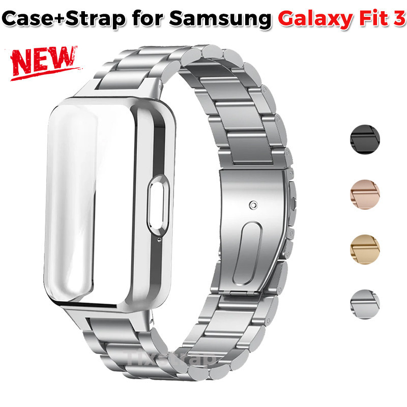Case + Band Para Samsung Galaxy Fit 3 Strap Bracelet Capa Macia TPU ...