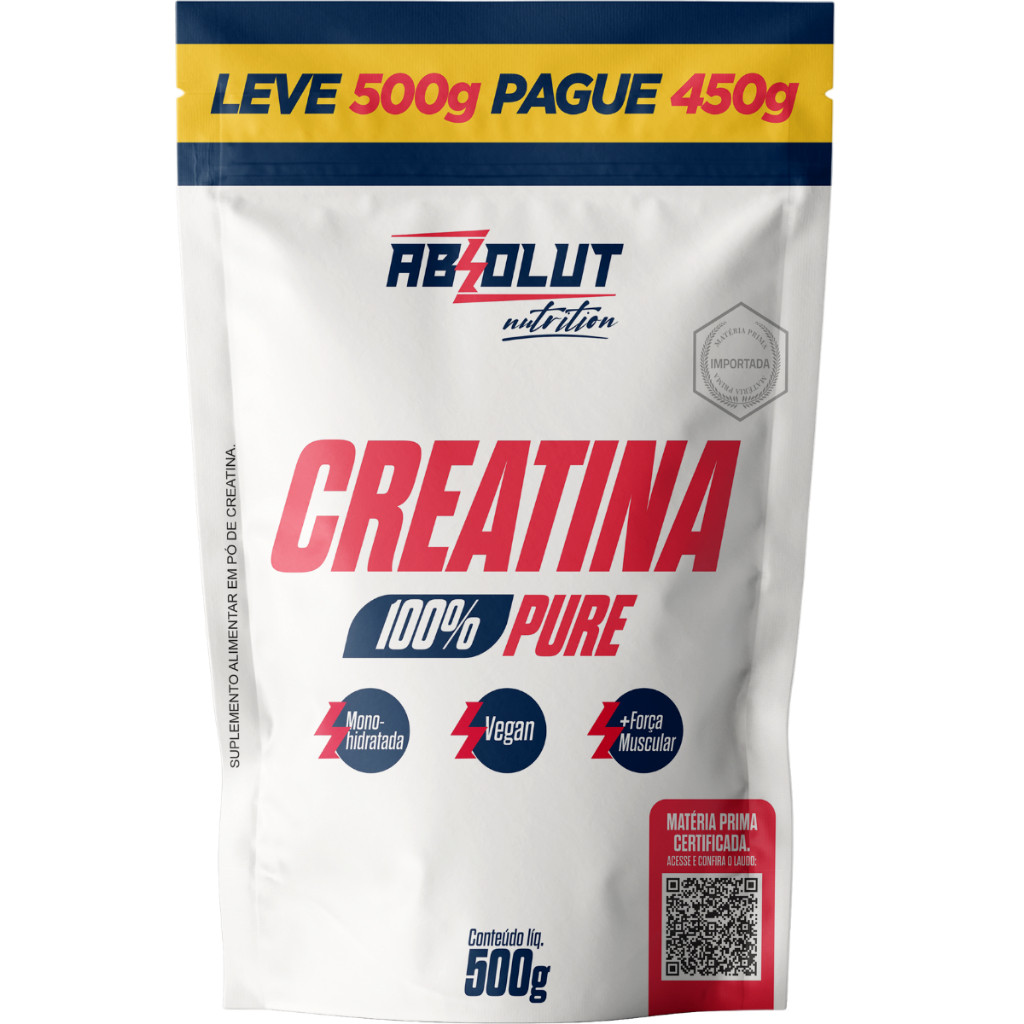 Creatina Monohidratada 100% Pura 500g | Shopee Brasil