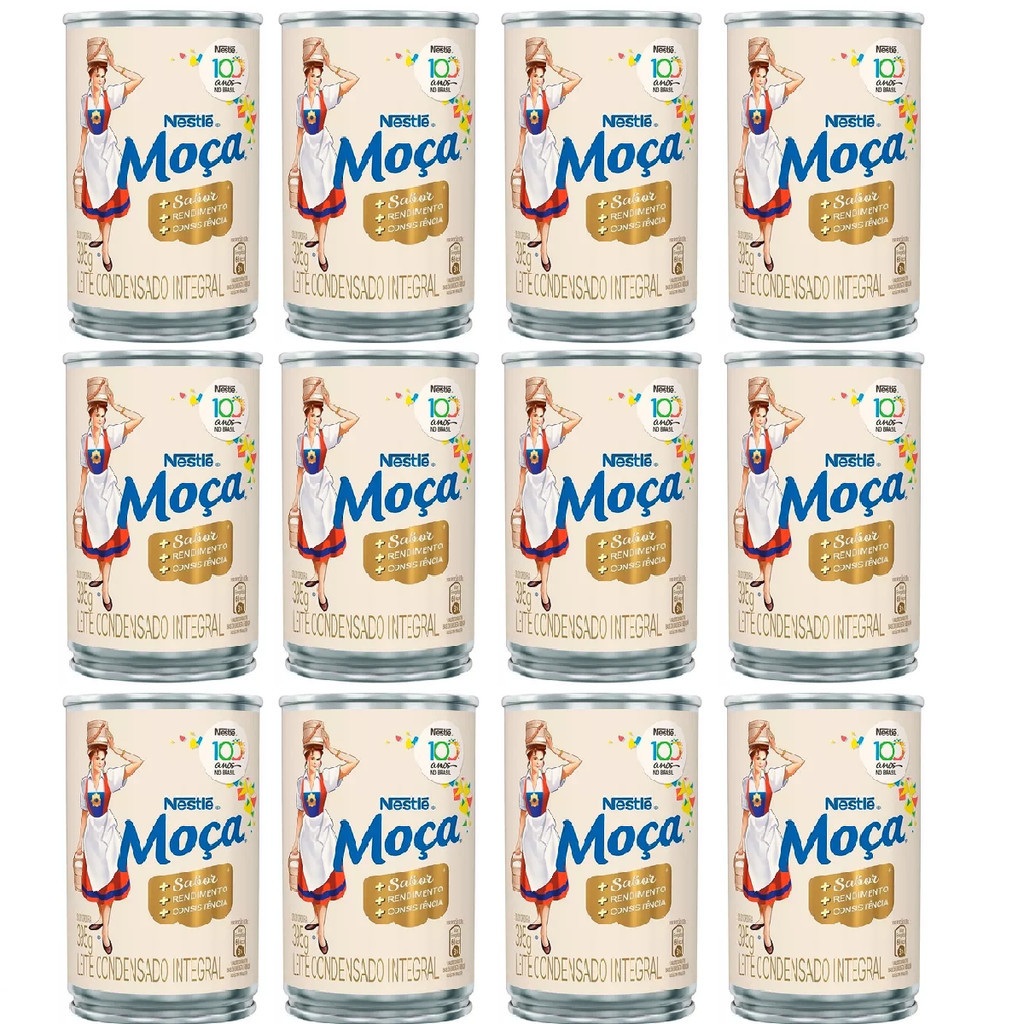 KIT 12 LEITE CONDENSADO NESTLE MOCA 395GR LATA | Shopee Brasil