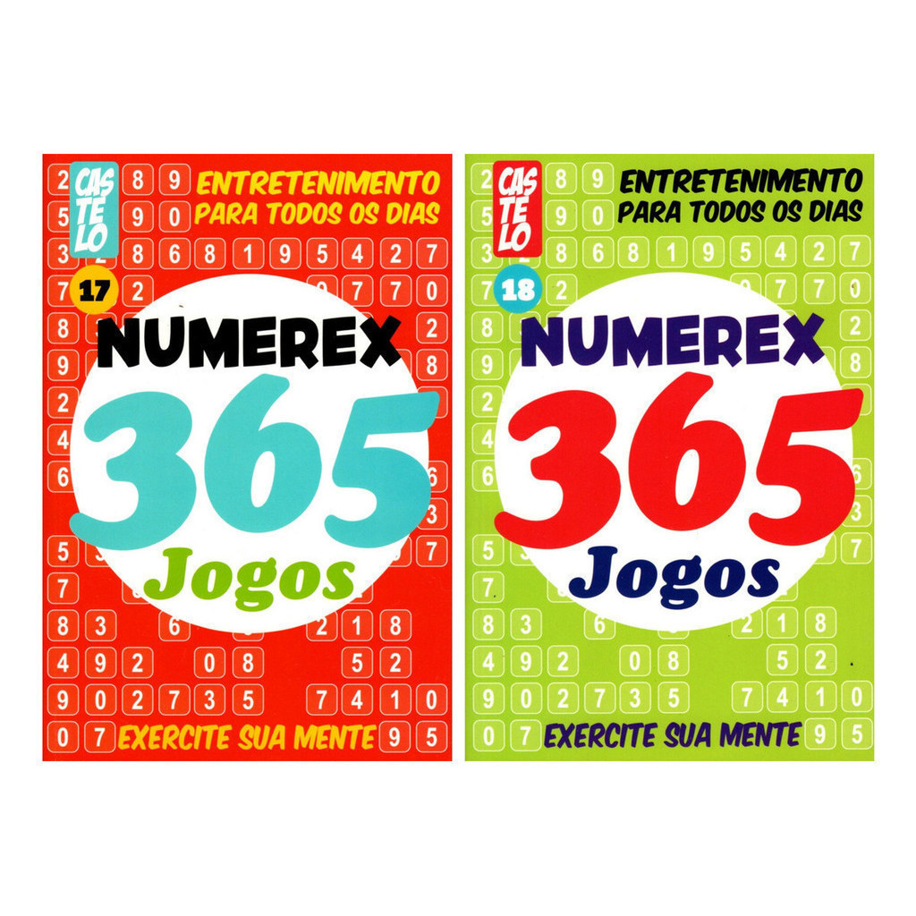 Livro Numerex 365 Jogos Numerix Números Numerox | Shopee Brasil