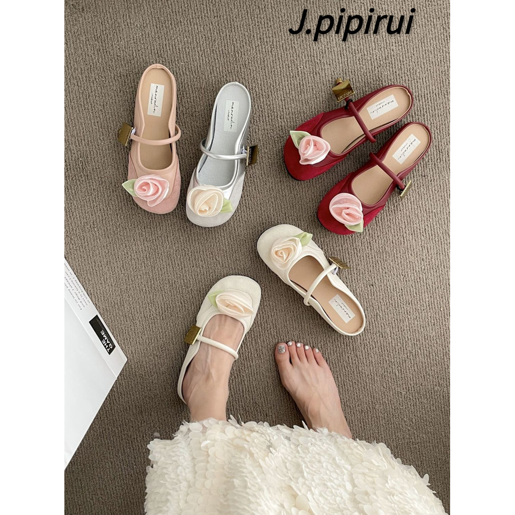 Novos Chinelos De Camurça Com Estilo Chinês Rose Fechado Meio Chinesa ...