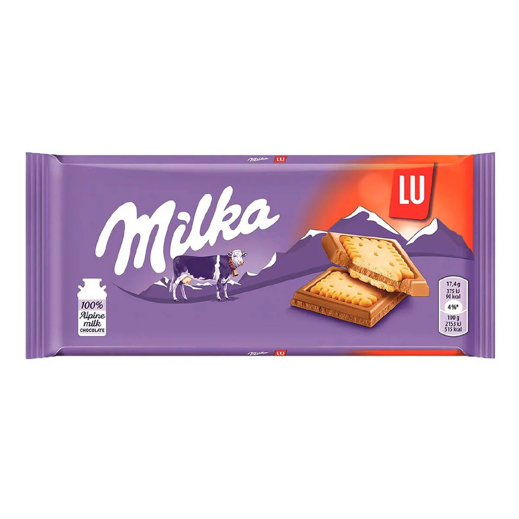 Chocolate Milka & Lu 87g | Shopee Brasil