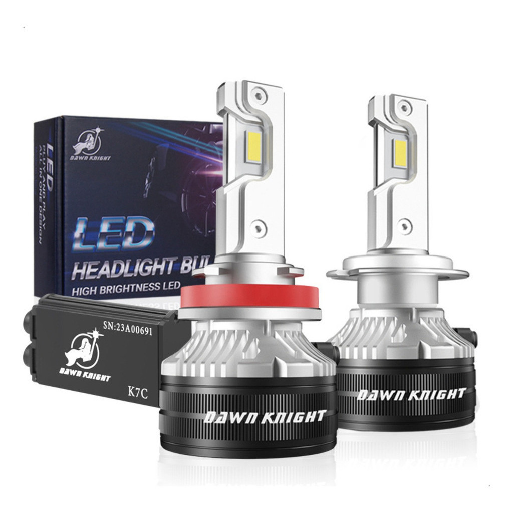 Par Super Led K7c H7 150w Branco Frio 6000k Dawnknight | Shopee Brasil
