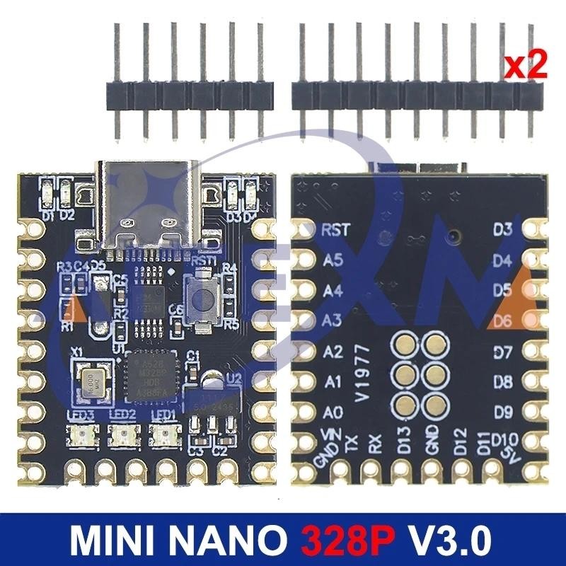 Nano V3.0/SuperMini Tipo-C Placa De Desenvolvimento Mini Atmega328p ...
