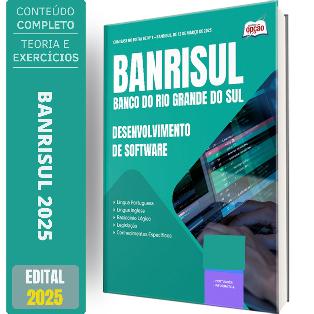 Apostila BANRISUL 2025 - Desenvolvimento de Software | Shopee Brasil