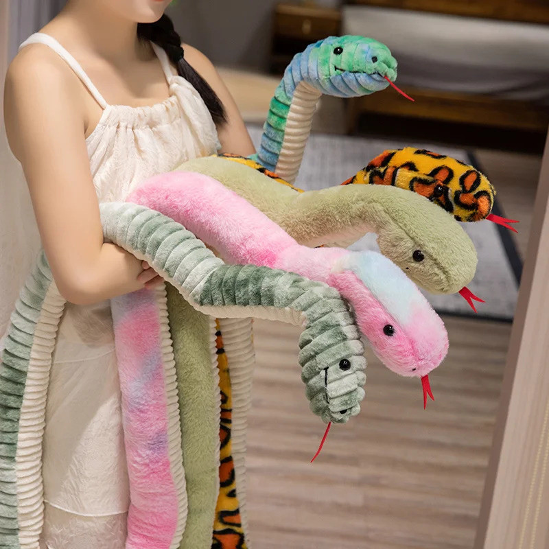Brinquedos de Pelúcia de Cobra Grande Tamanho Anime Bonecos de Animais ...