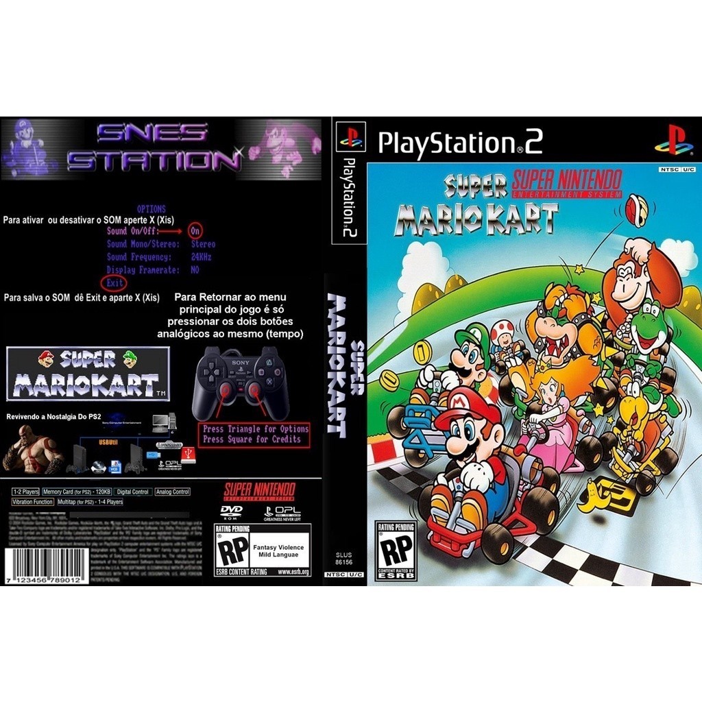 Jogo Ps 2 Super Mario Kart Dvd Ps2 | Shopee Brasil