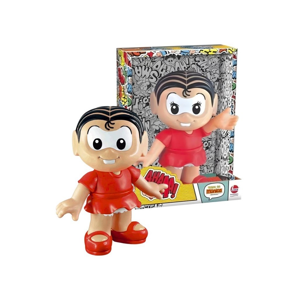 Boneca Vinil Monica Grande 30 Cm - Turma Da Monica - Lider | Shopee Brasil